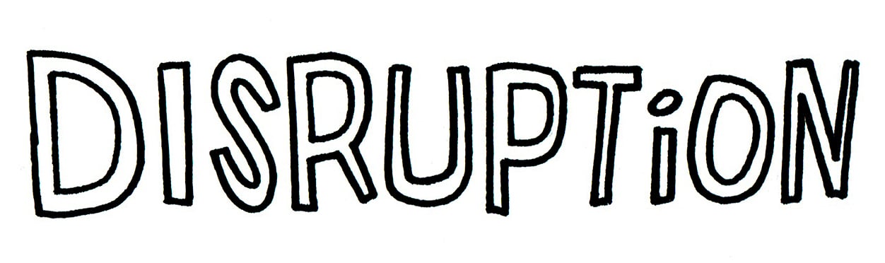Disruption Typography